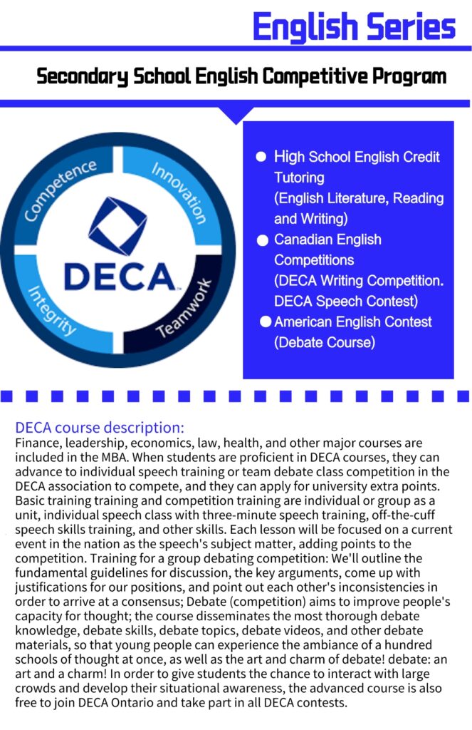Public Speaking DECA Club – Advanced (Gr.9-12） – VIP Teaching-student lunch