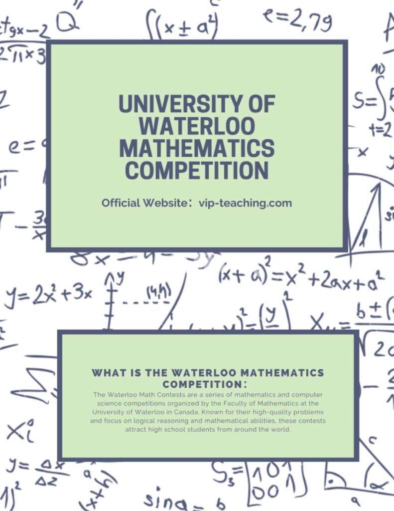 Math Contest – Waterloo CEMC Series – VIP Teaching-student lunch